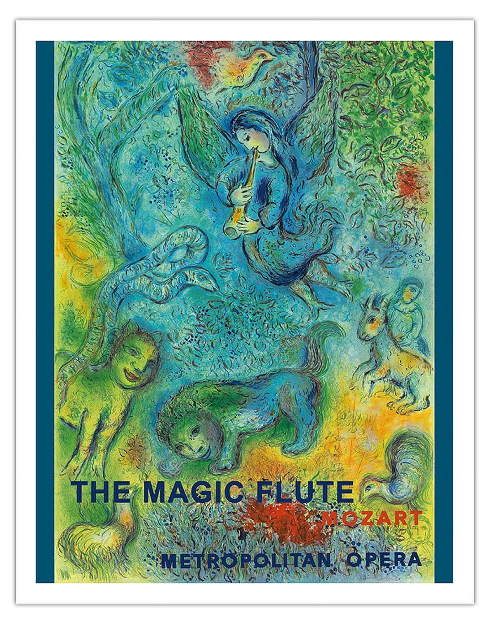 The Magic Flute - Mozart - Metropolitan Opera - Vintage Opera Poster by ...