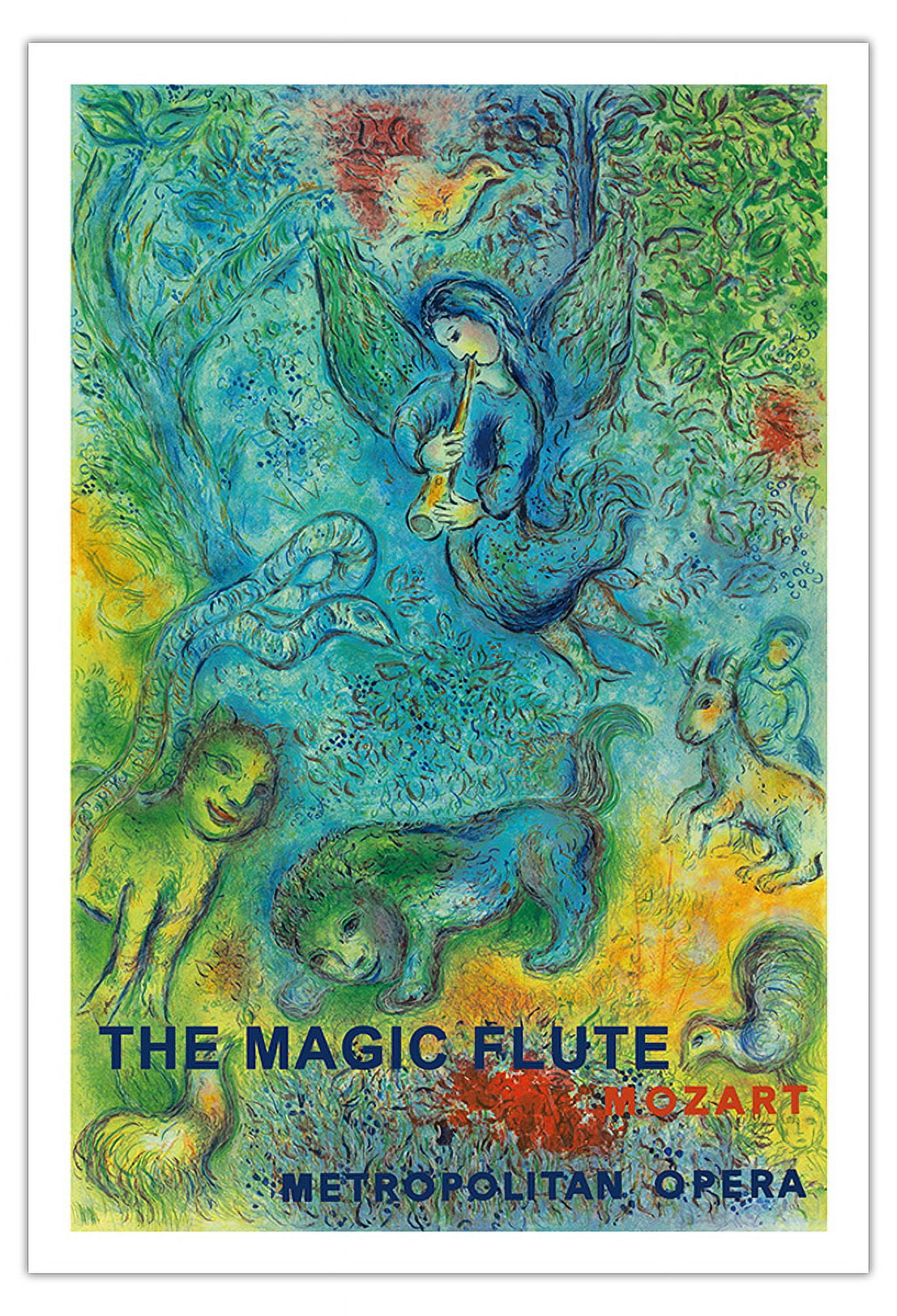 The Magic Flute - Mozart - Metropolitan Opera - Vintage Opera Poster by ...