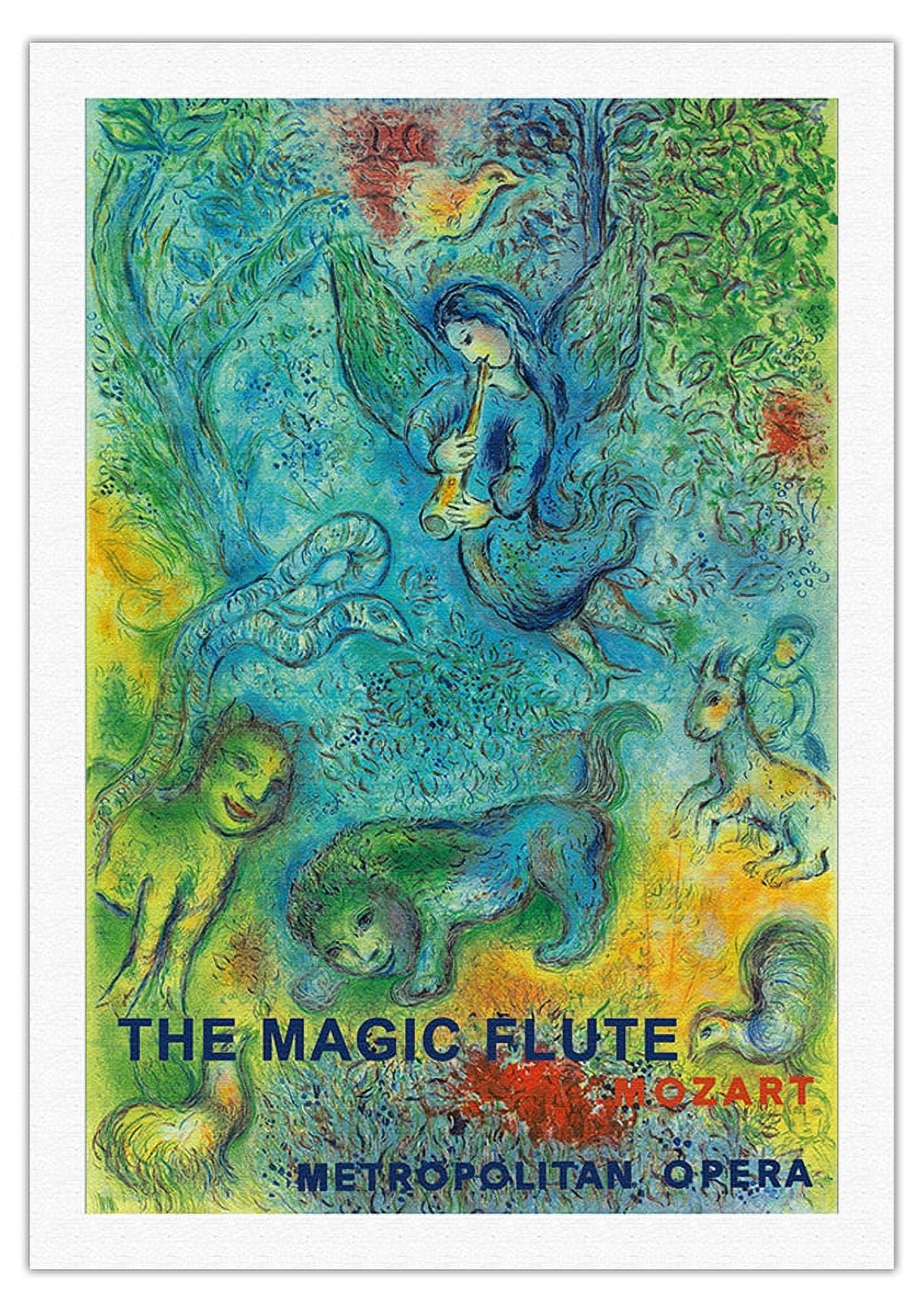 The Magic Flute - Mozart - Metropolitan Opera - Vintage Opera Poster by ...