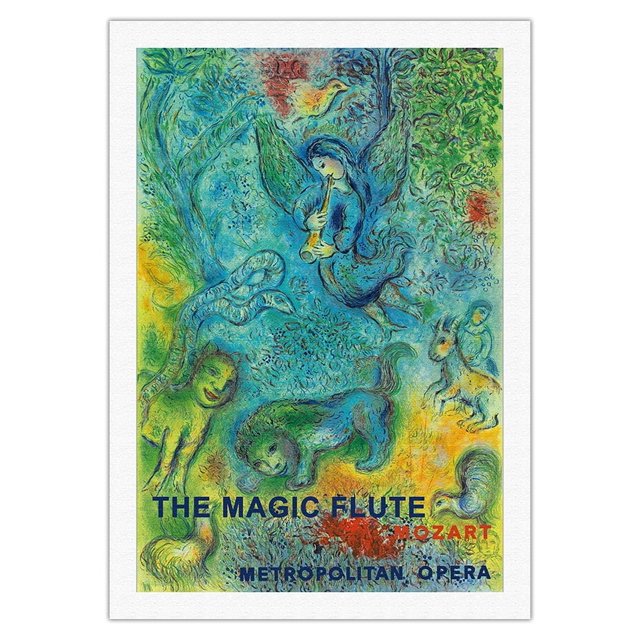 The Magic Flute - Mozart - Metropolitan Opera - Vintage Opera Poster by ...