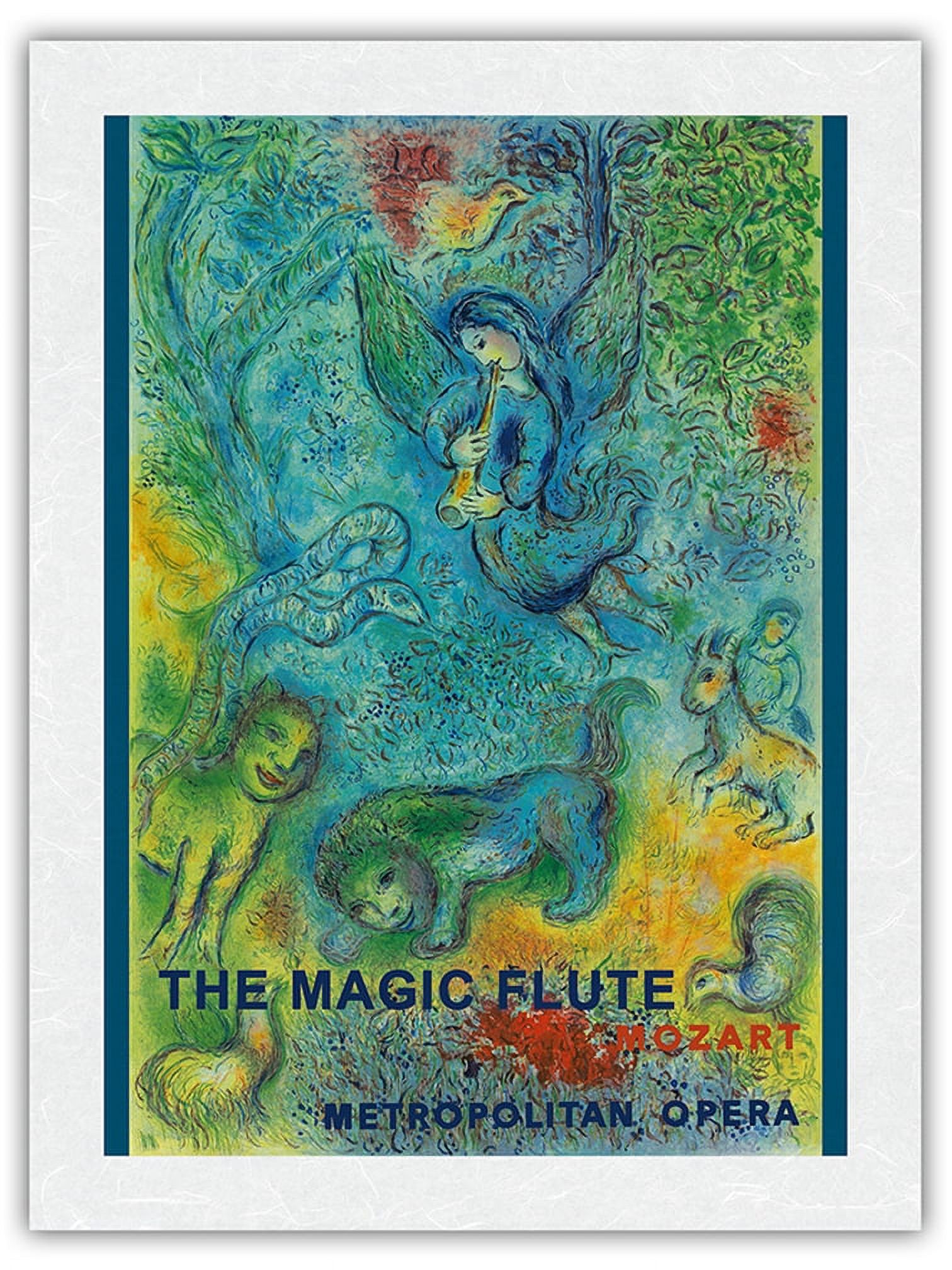 The Magic Flute - Mozart - Metropolitan Opera - Vintage Opera Poster by ...