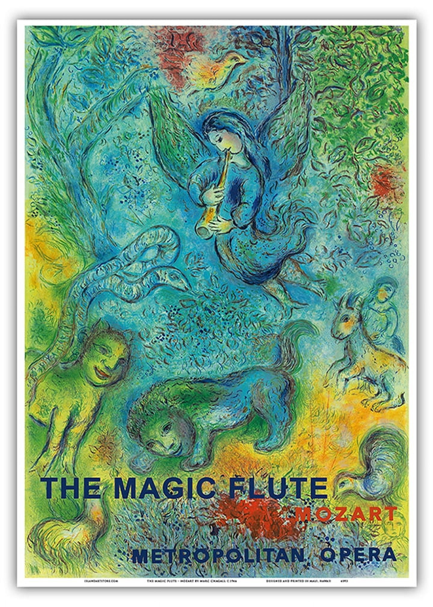 The Magic Flute - Mozart - Metropolitan Opera - Vintage Opera Poster by ...
