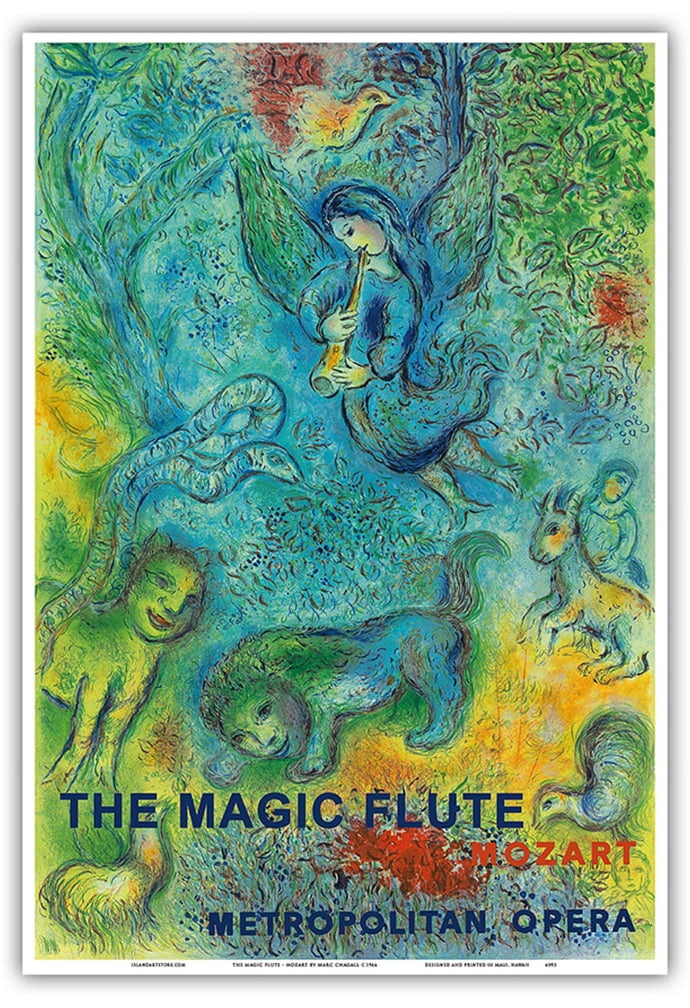 The Magic Flute - Mozart - Metropolitan Opera - Vintage Opera Poster by ...