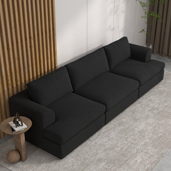 The Magic Home 118" Modern Oversized Sectional Couch, Deep Seating ...