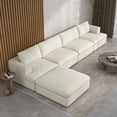 The Magic Home 157" L Shaped Modular Sectional Couch, Oversized Deep ...