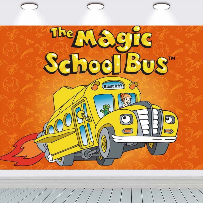 The Magic School Bus Birthday Party Supplies Banner Backdrop Background ...