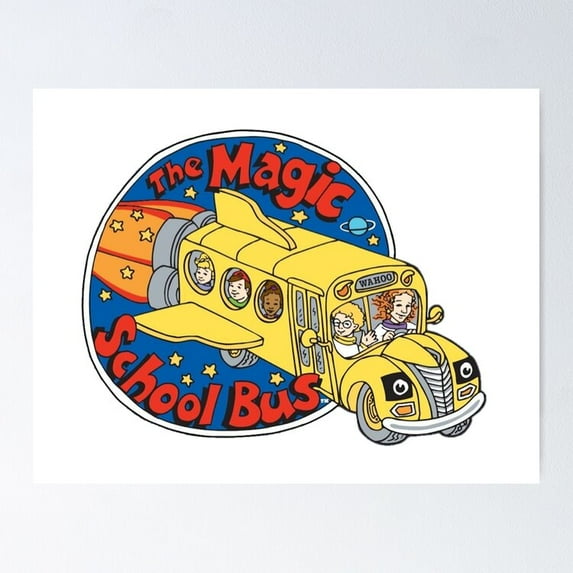 The Magic School Bus Logo Poster, UNFRAMED-12x18 - Walmart.com