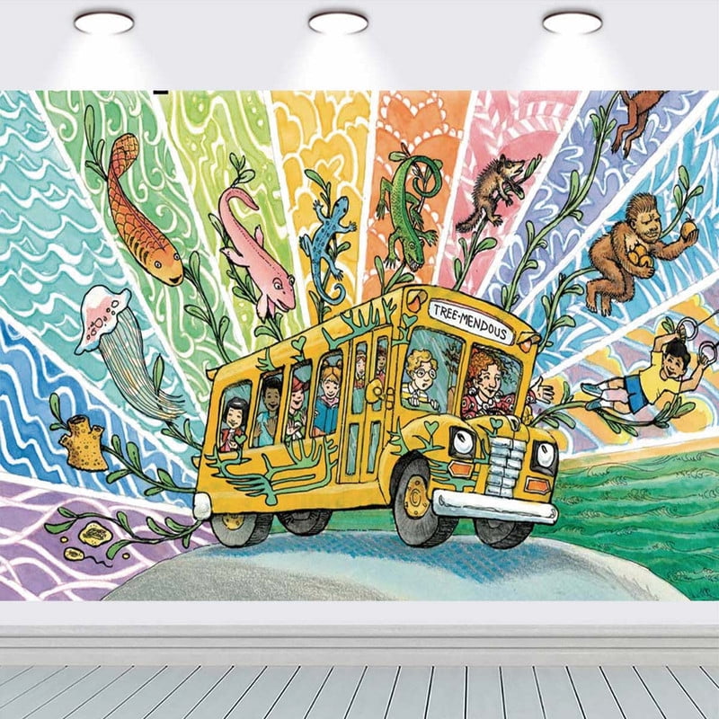 The Magic School Bus Party Supplies Backdrop Banner Poster Birthday ...