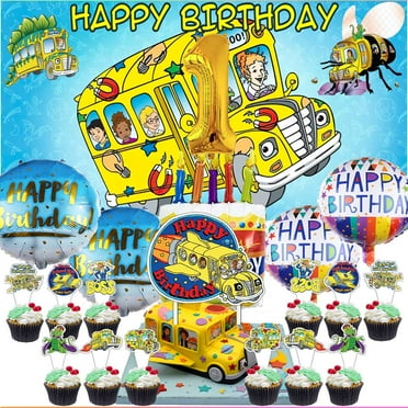 The Magic School Bus Birthday Supplies Plates Decorations Decor ...