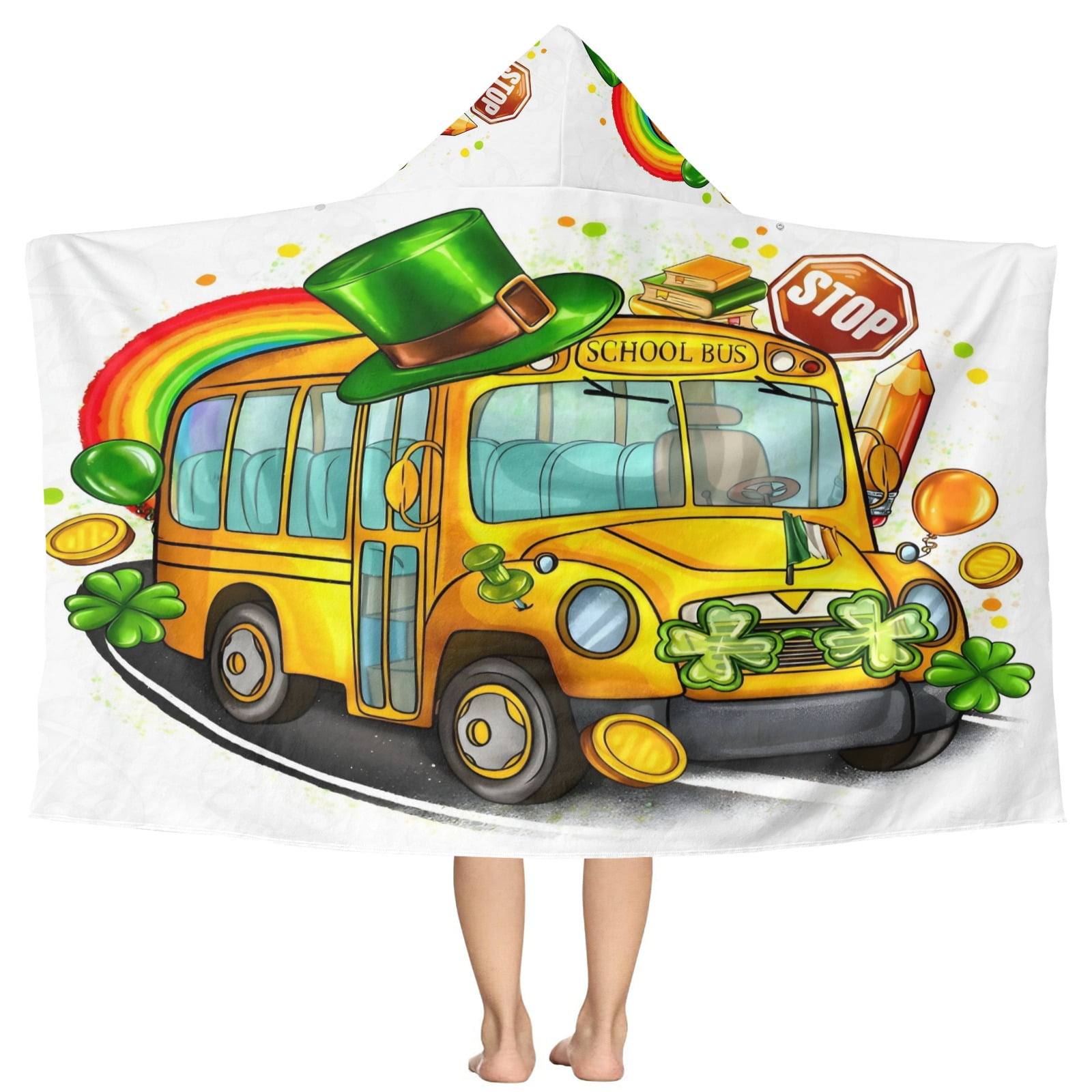 The Magic School Bus Pattern Beach Poncho - Microfiber - Towel - Kids ...