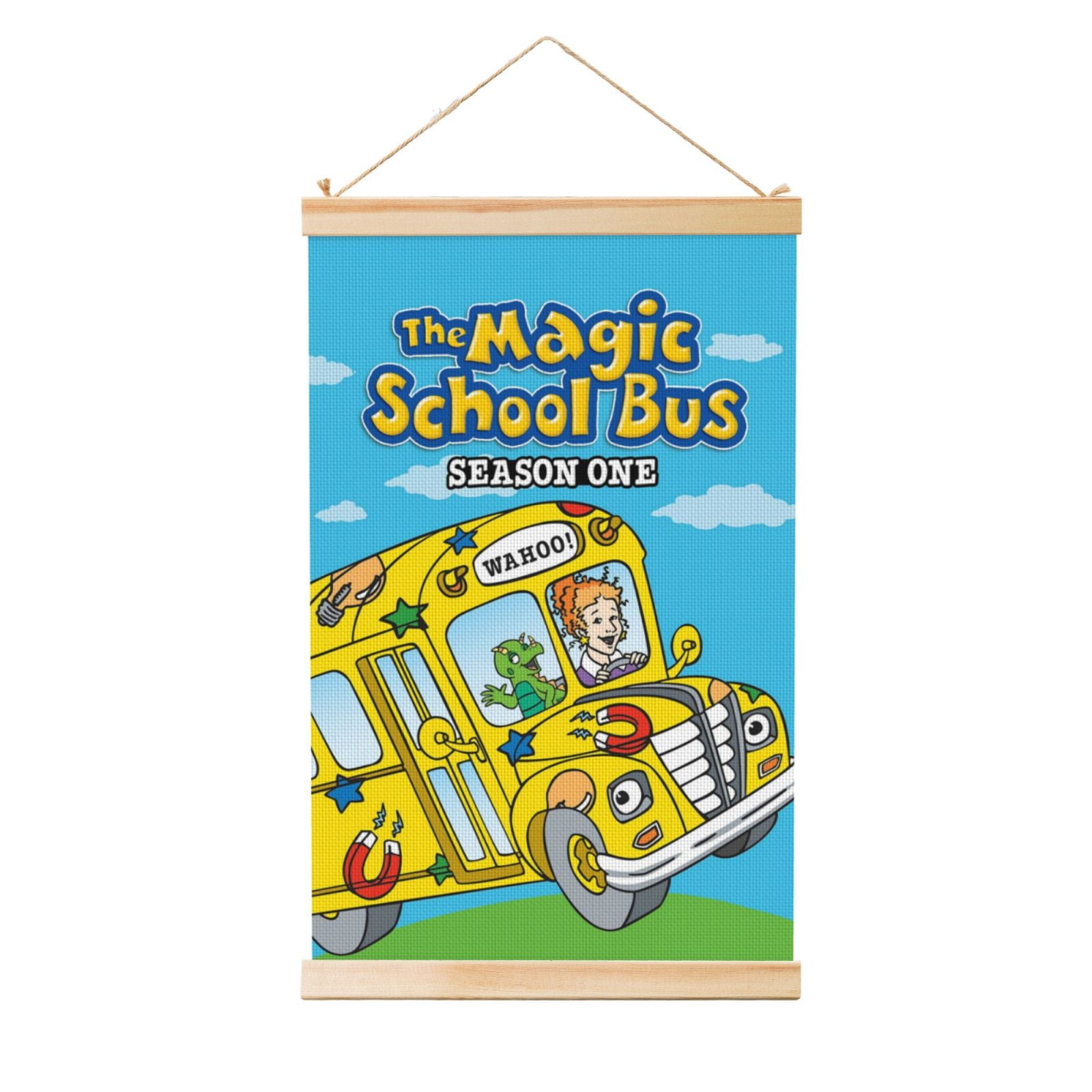 The Magic School Bus Poster Aesthetic Canvas Wooden Shaft Wall Art ...