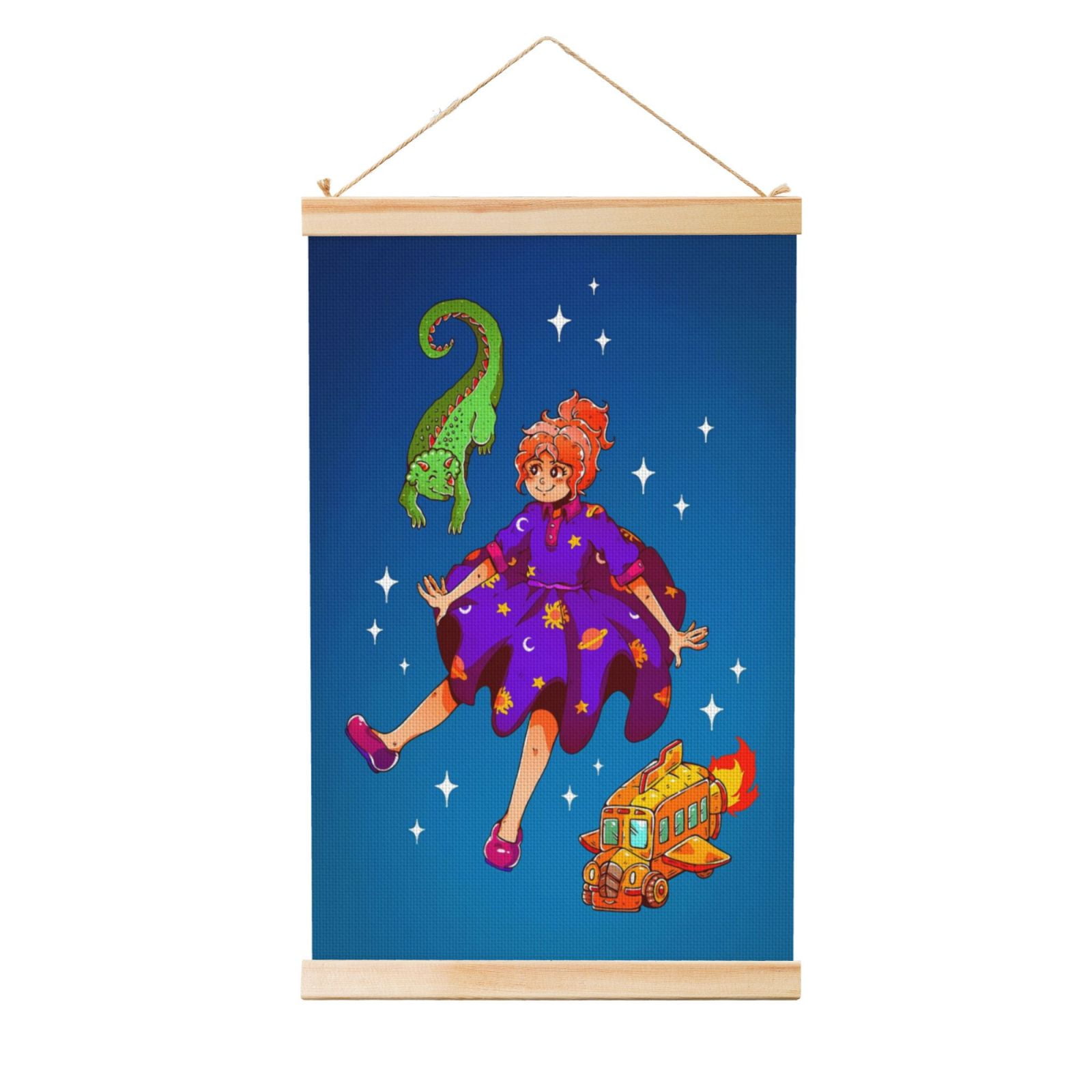 The Magic School Bus Poster Aesthetic Canvas Wooden Shaft Wall Art ...