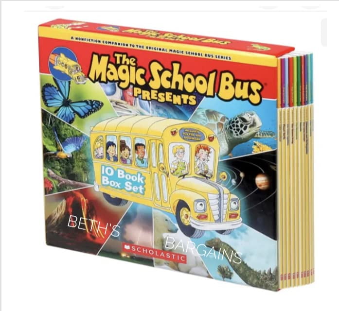 Pre-Owned The Magic School Bus 10 Book Set: Dinosaurs, Volcanoes, Earth ...
