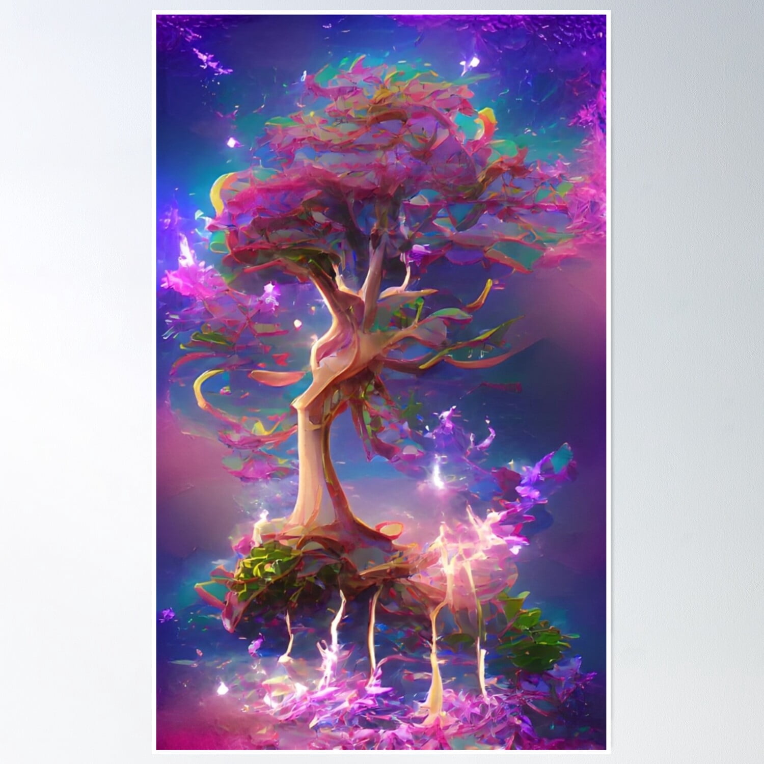 The Magic Tree Poster Wall Art, Modern Wall Decor, 8x12 UNFRAMED ...