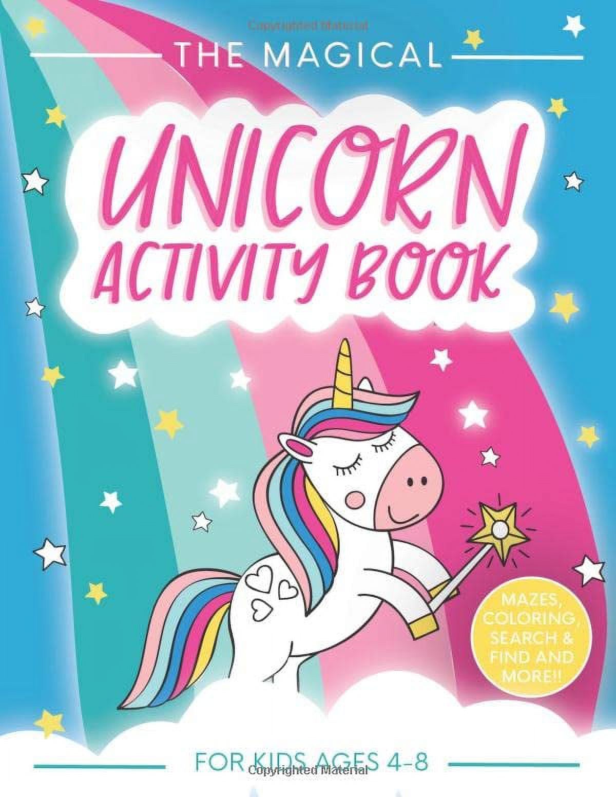 Pre-Owned The Magical Unicorn Activity Book for Kids Ages 4-8: A Fun ...
