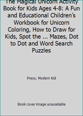 Pre-Owned The Magical Unicorn Activity Book for Kids Ages 4-8: A Fun ...