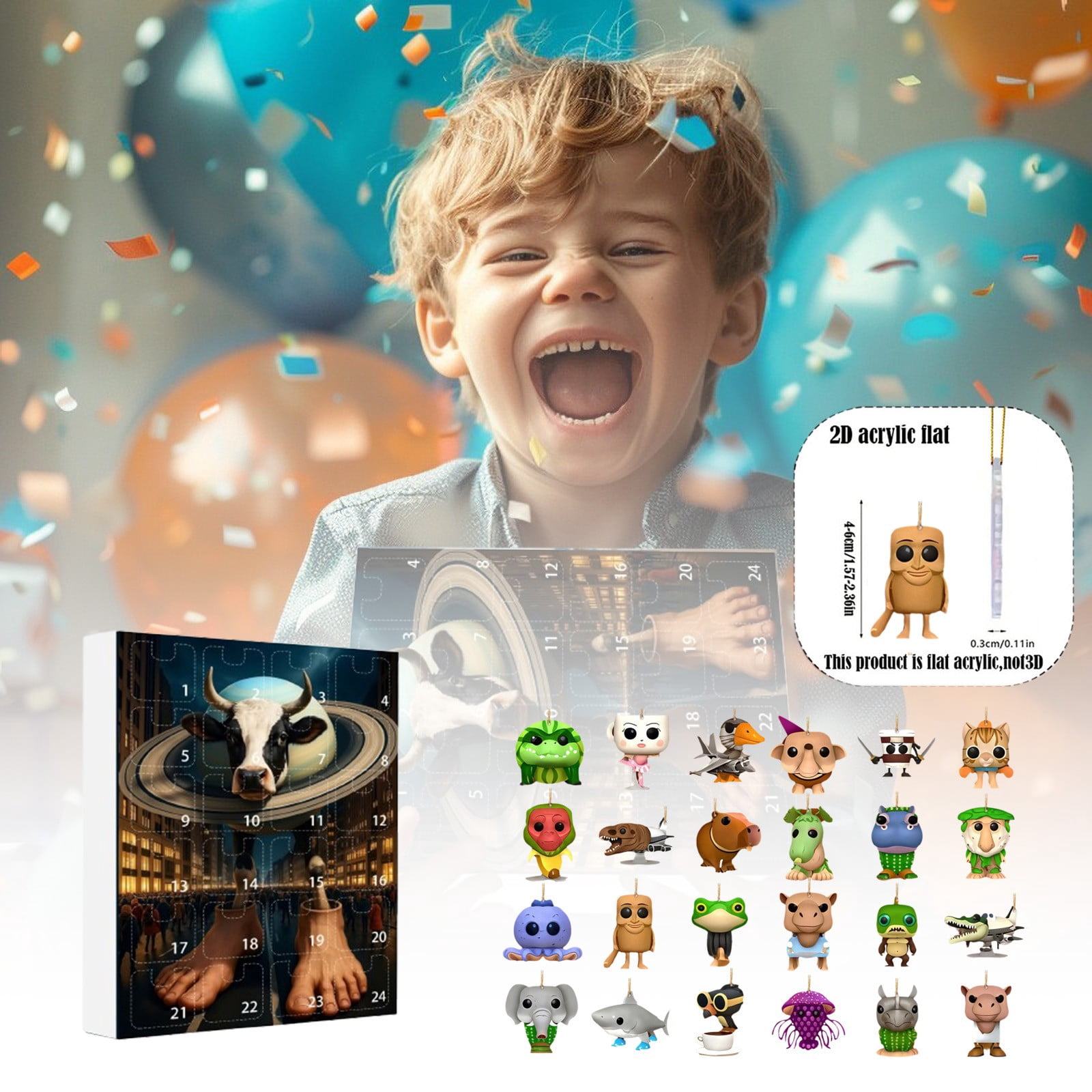 The Magical World Countdowns Sets Acrylic Blind Box Christmas&Hallowmas ...