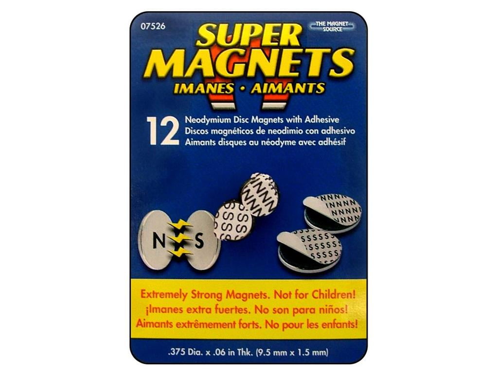 The Magnet Source Neodymium Magnet ADisc 3/8" 12pc - Walmart.com