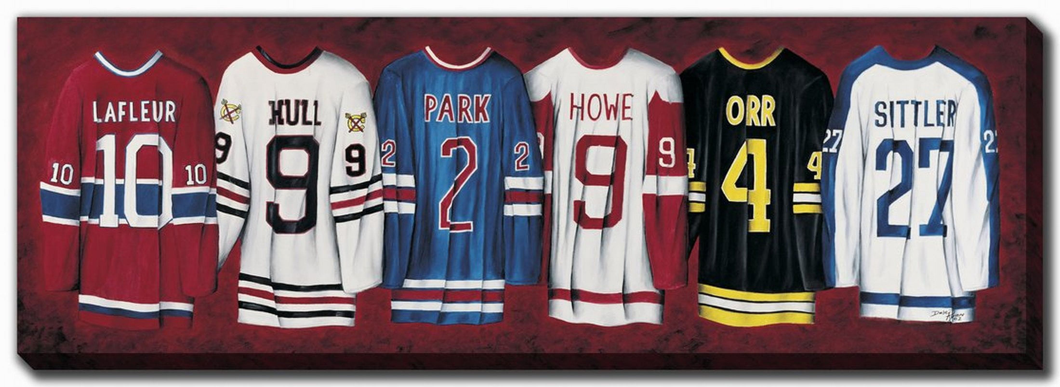 The Magnificent Six, 12" x 36" Print on Canvas Wall Art by Art Source ...