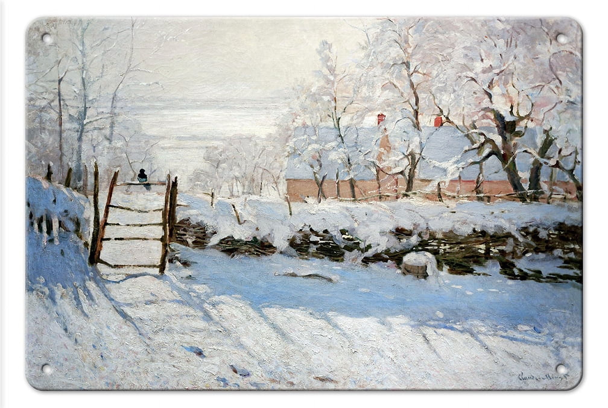 The Magpie - From an Original Color Painting by Claude Monet c.1869 - 8 ...