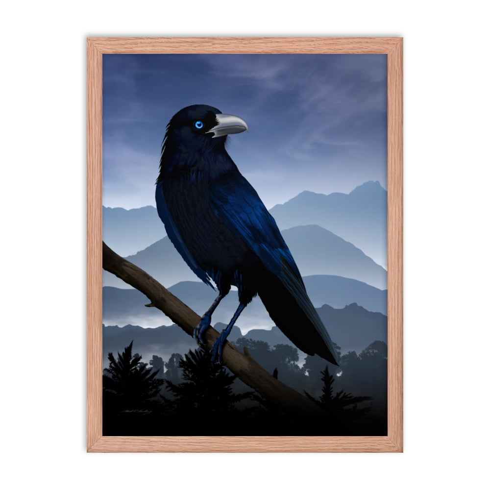 The Majestic Raven (Red Oak, 18″×24″) | Picture & Home Decor | Art ...