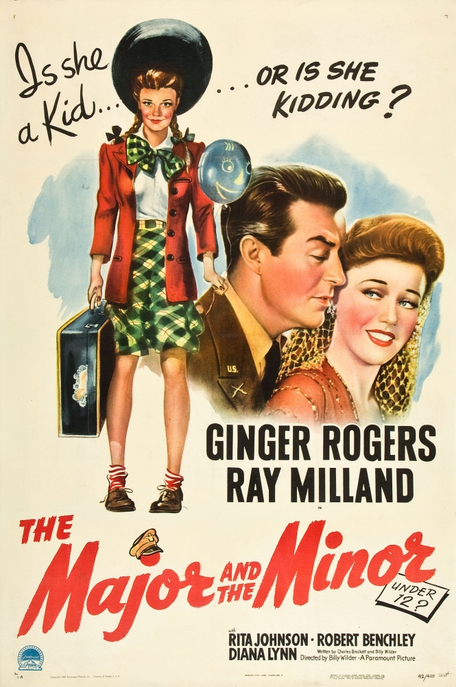 The Major And The Minor Ray Milland Ginger Rogers 1942 Movie Poster Masterprint (11 x 17 ...