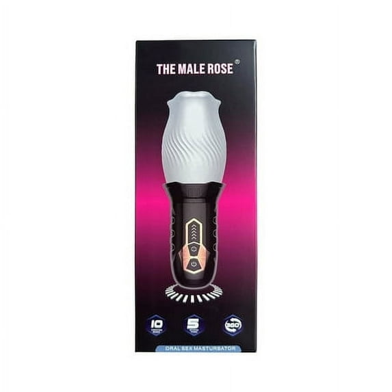 The Male Rose - USB Rechargeable 10-Mode Vibration and Rotation Male ...