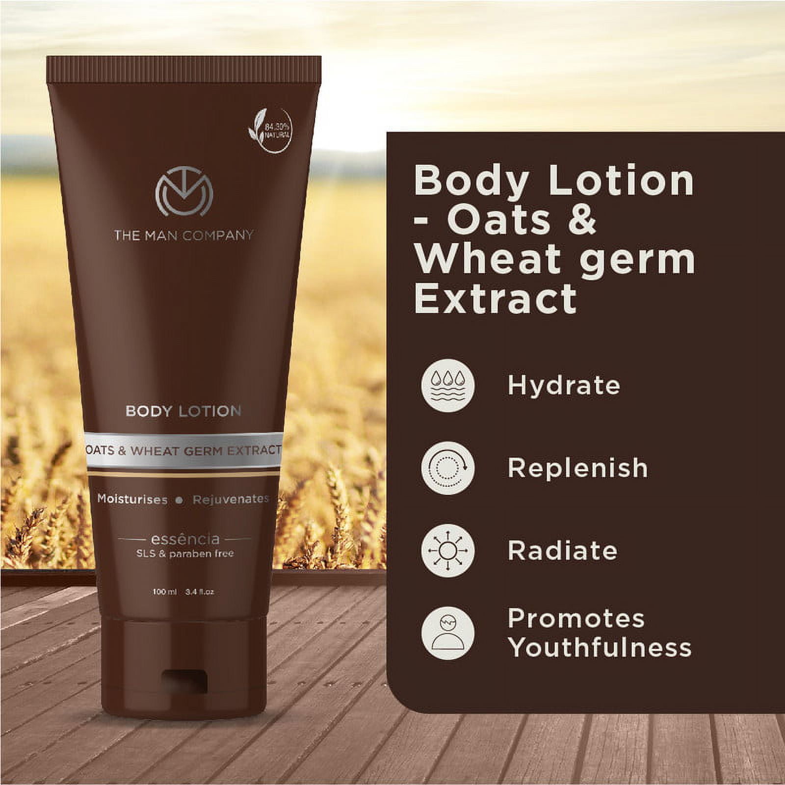 The Man Company Body Lotion For Very Dry Skin with Shea Butter, Oats ...