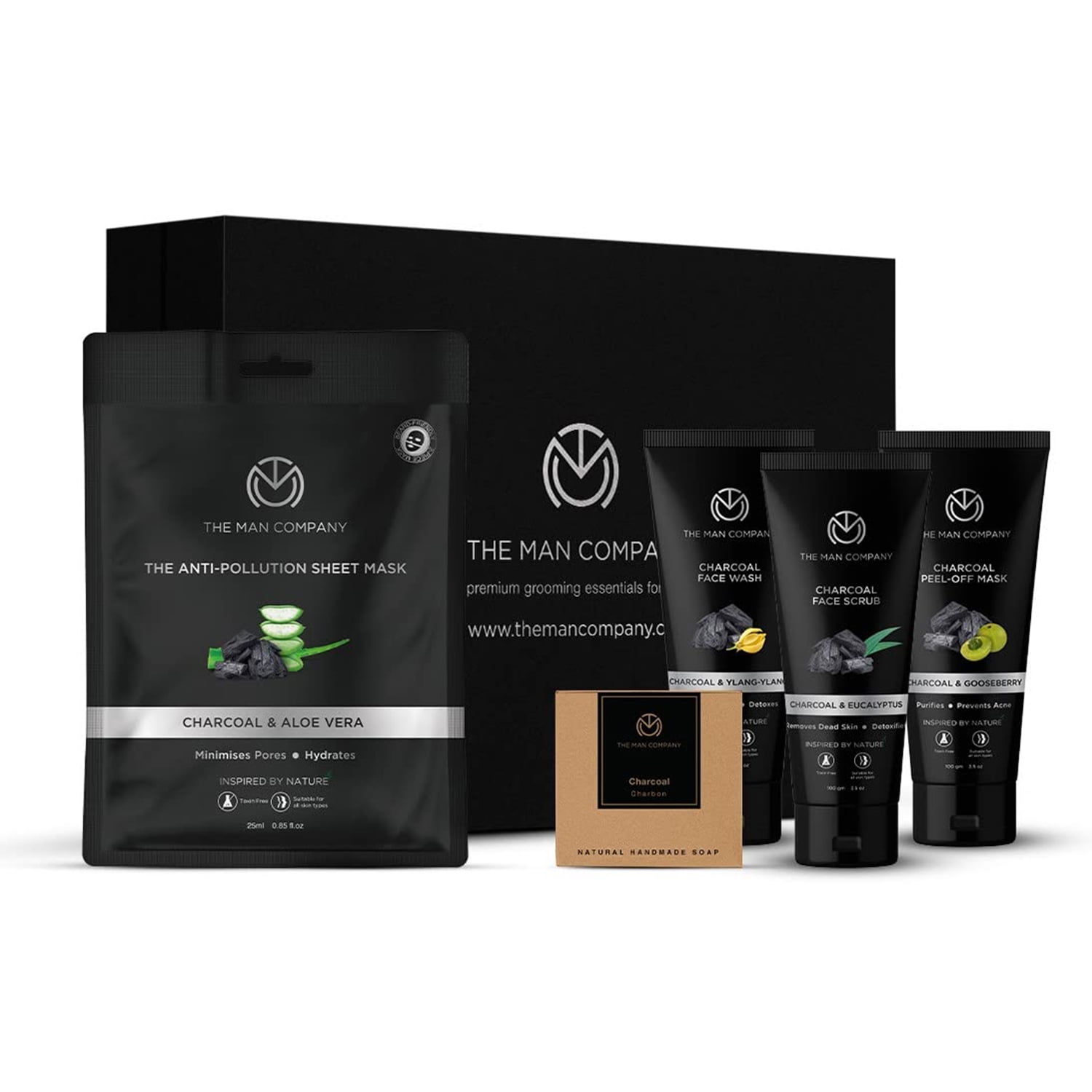 The Man Company De Tan Charcoal Facial Kit For Men Best T Set