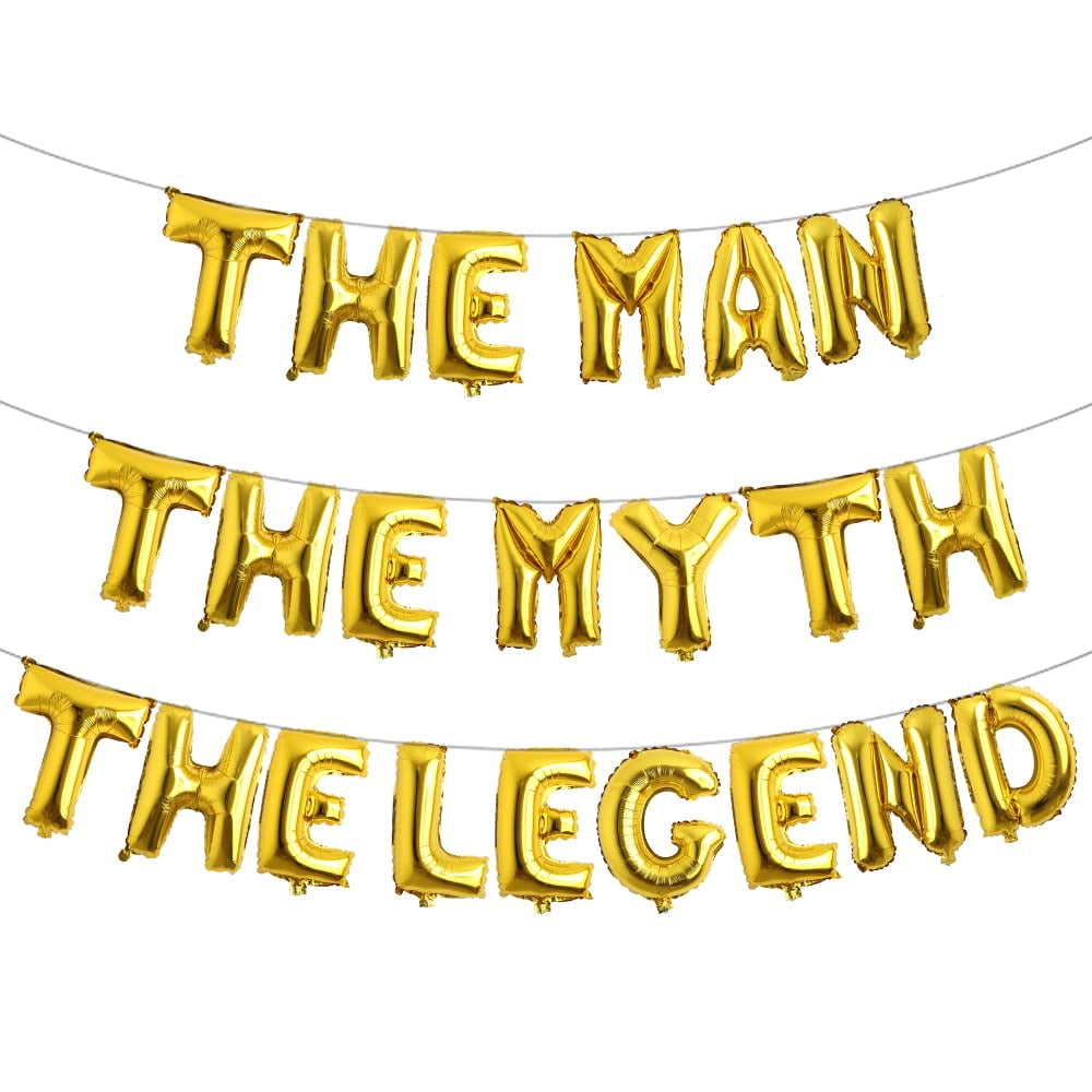 The Man The Myth The Legend Balloon | Retirement Party Decorations Foil ...