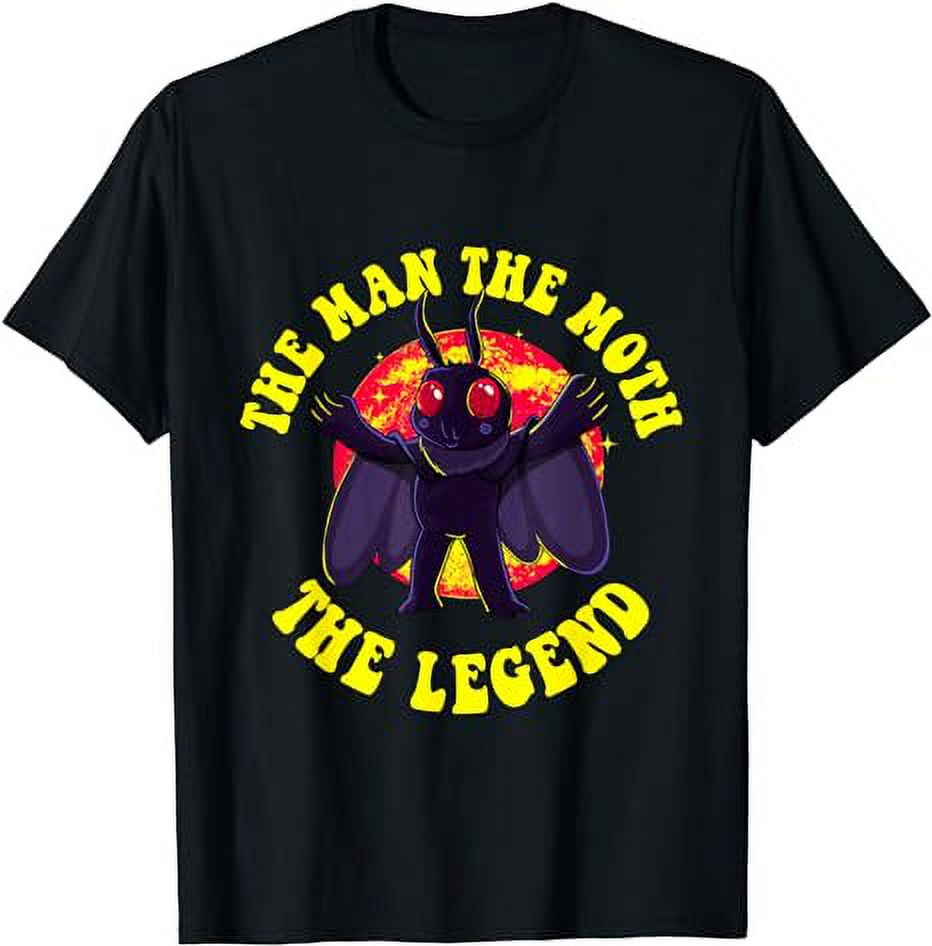 The Man The Moth The Legend Mothman Cute Cryptid Creatures T-Shirt - Walmart.com