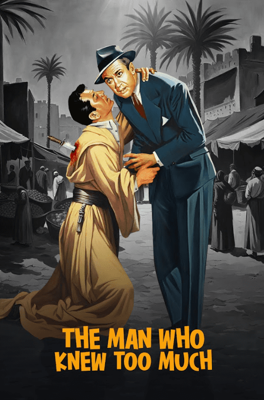 The Man Who Knew Too Much 1956 Poster 24x36 - Alfred Hitchcock Thriller ...