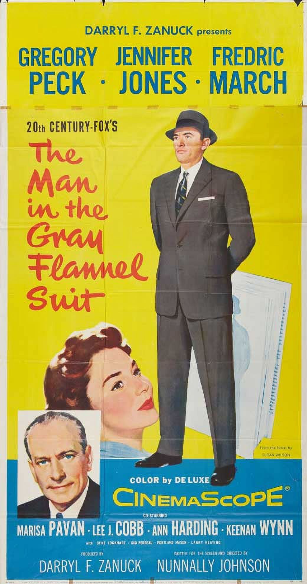 The Man in The Gray Flannel Suit - movie POSTER (Style A) (20" x 40 ...