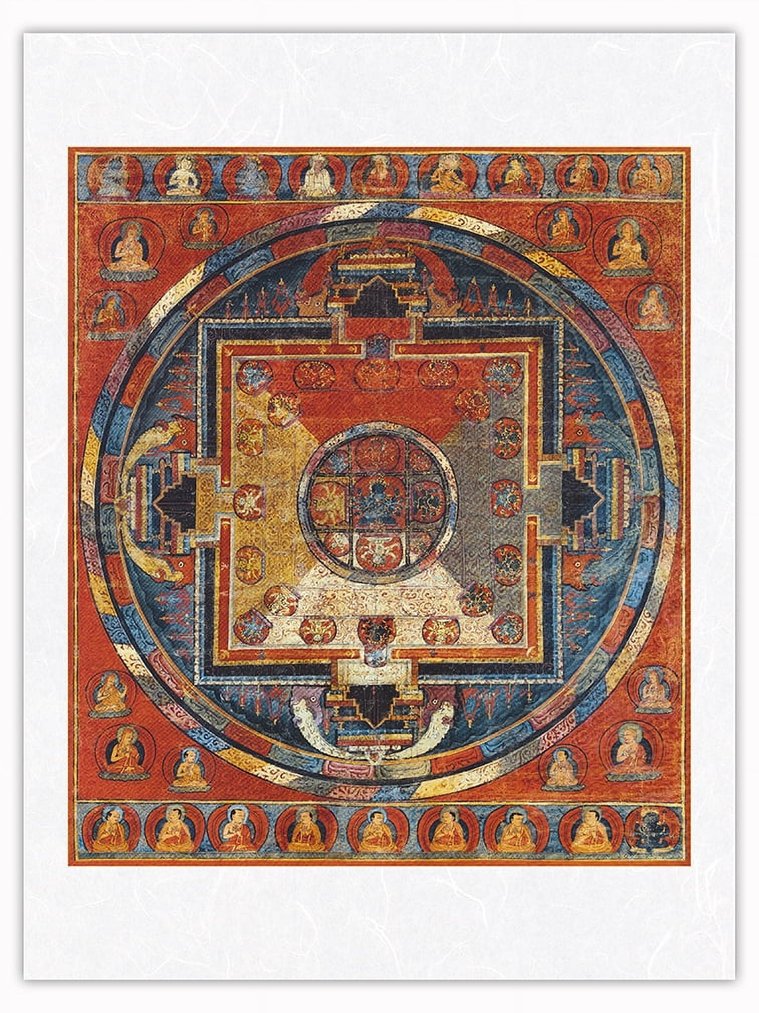 The Mandala of Guhyasamaja Akshobhyavajra - Buddhist Tantric Deity ...