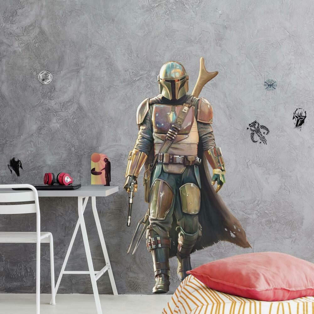 The Mandalorian Peel and Stick Giant Wall Decals - Walmart.com