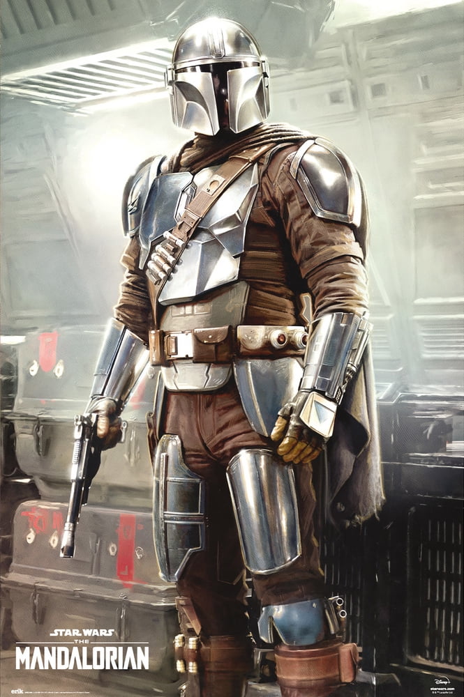 The Mandalorian - TV Show Poster (Mando In Armor With Blaster) (Size ...