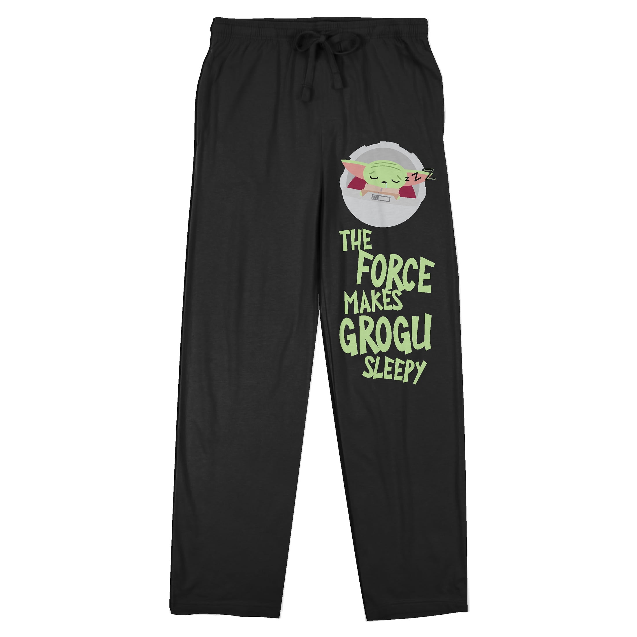 The Mandalorian "The Force Makes Grogu Sleepy" Women's Black Sleep ...