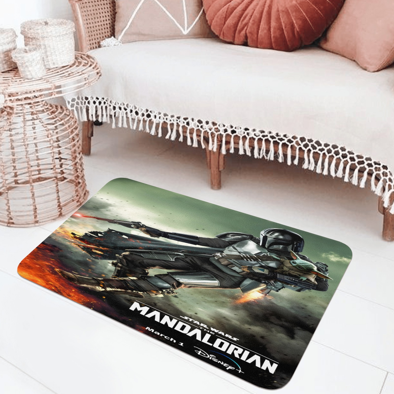 The Mandalorian mat is the ideal choice for your home, combining ...