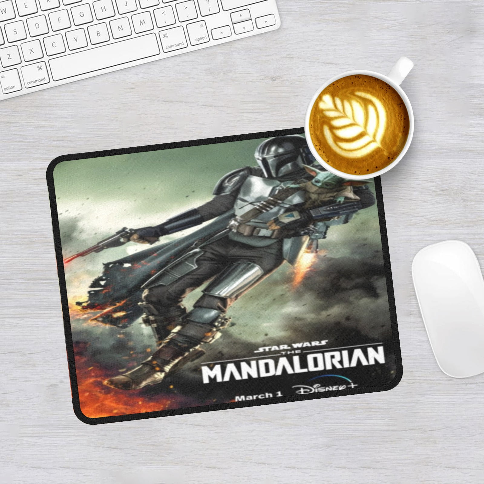 The Mandalorian mat is the ideal choice for your table.8.66" × 7.09 ...