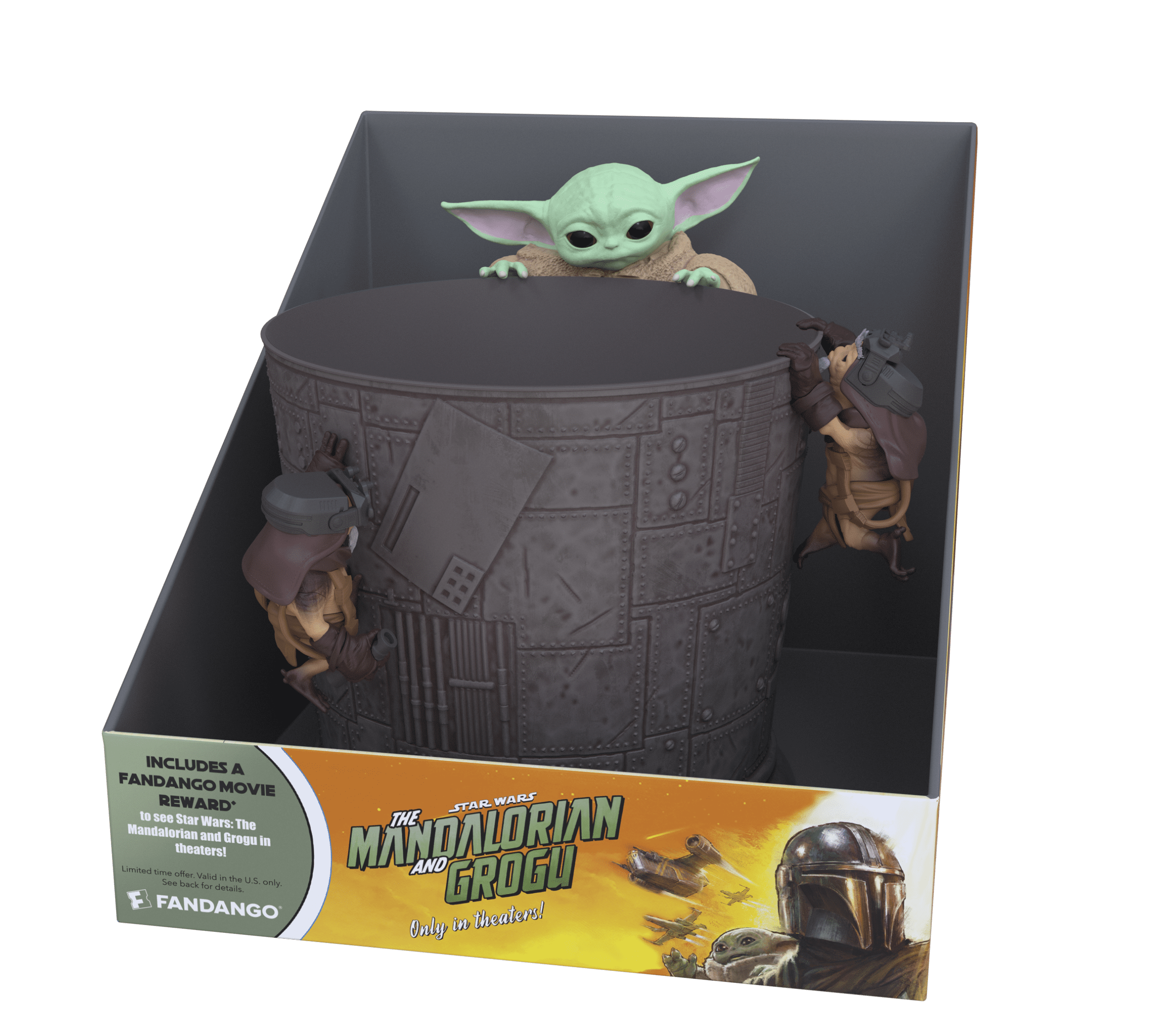 The Mandalorian and Grogu Popcorn Bucket with Fandango Movie Ticket ...
