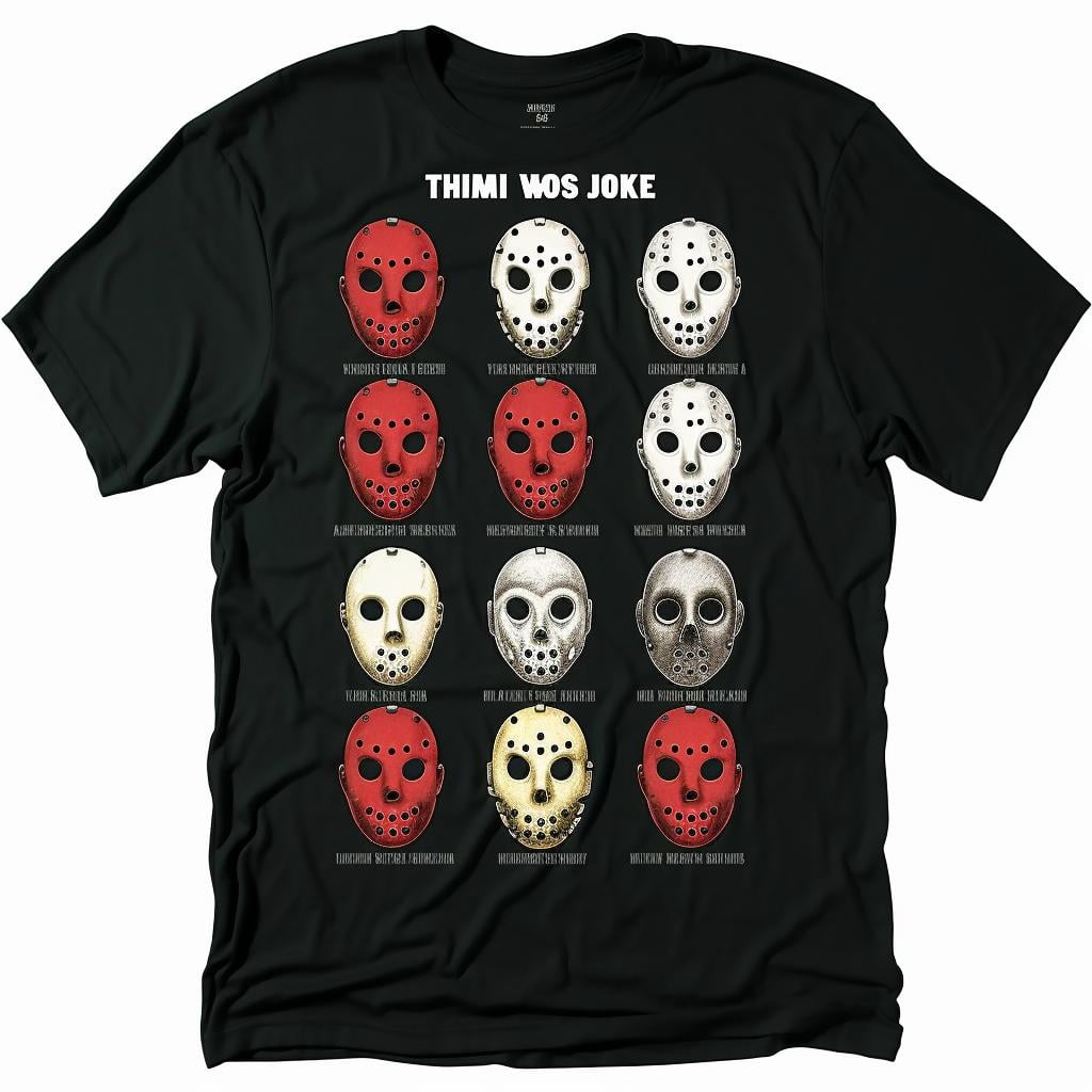 The Many Moods of Jason Voorhees Mask Horror Film Men's T-shirt New ...