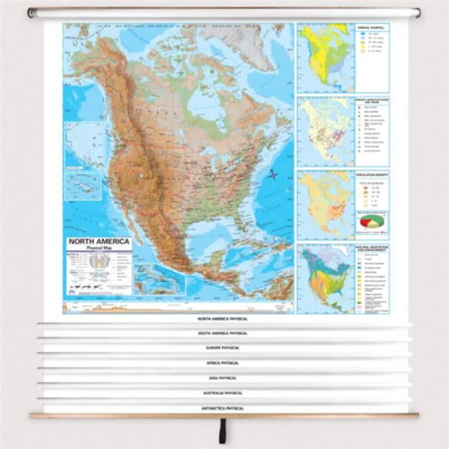 The Map Shop KA-COMBO-7-CONT-ADV-PHYS-sr7 7-Map Advanced Physical ...