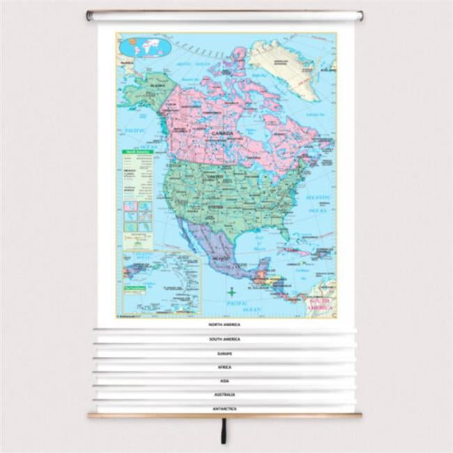 The Map Shop KA-COMBO-7-CONT-ESSTL-sr7 7-Map Essential Continent ...