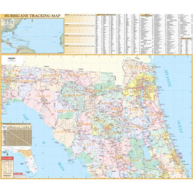 The Map Shop KA-R-FL-NORTHEAST-laminated Northeast Florida Regional ...