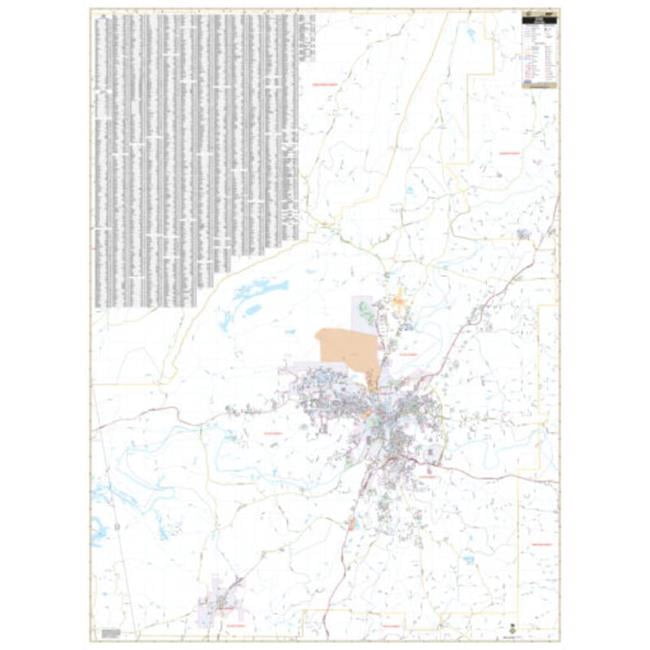 The Map Shop KA-C-GA-ROME-paper Rome & Floyd County, GA Wall Map, Paper ...