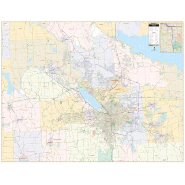 The Map Shop KA-C-NY-SYRACUSE-paper Syracuse, NY Wall Map, Paper - 73. ...
