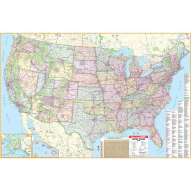 The Map Shop KA-US-DISPATCHERS-laminated United States Dispatchers Wall ...