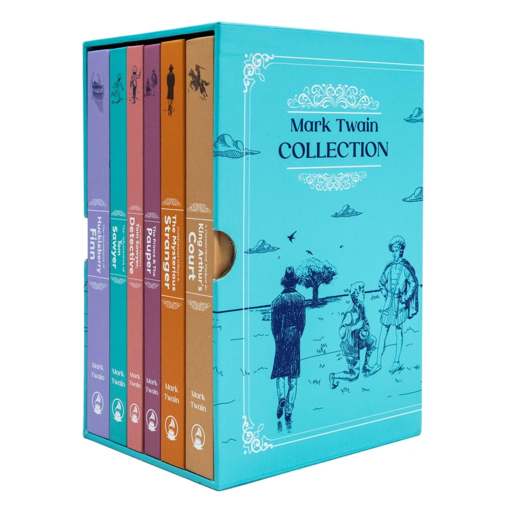 The Mark Twain Deluxe 6 Books Collection Box Set - Fiction - Hardback ...