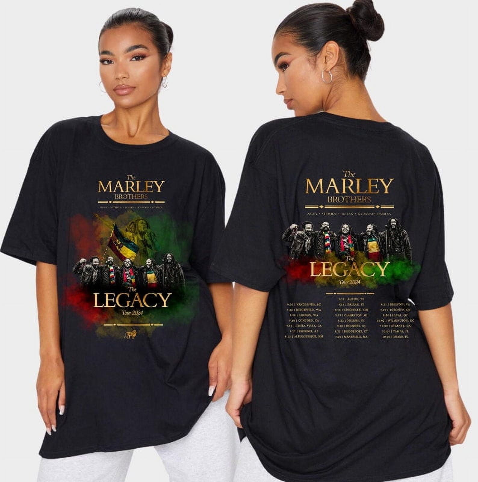 The Marley Brothers 2024 The Legacy Concert Tour Unisex T-Shirt ...