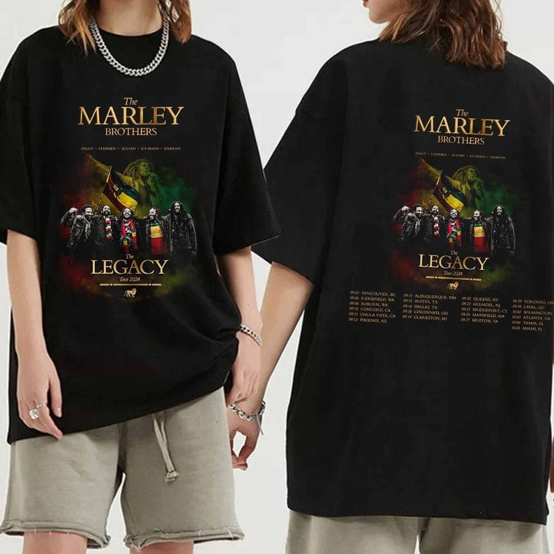 The Marley Brothers 2024 Tour Shirt, The Marley Brothers Legacy Tour ...